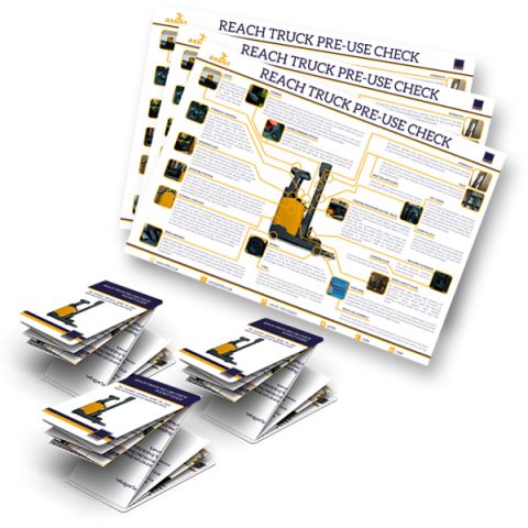 Reach Truck Pre-Use Check Poster & Pocket Guide Bundle