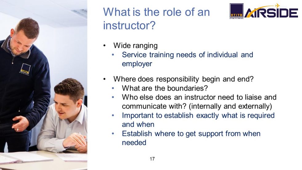 Airside Instructor Training - RTITB