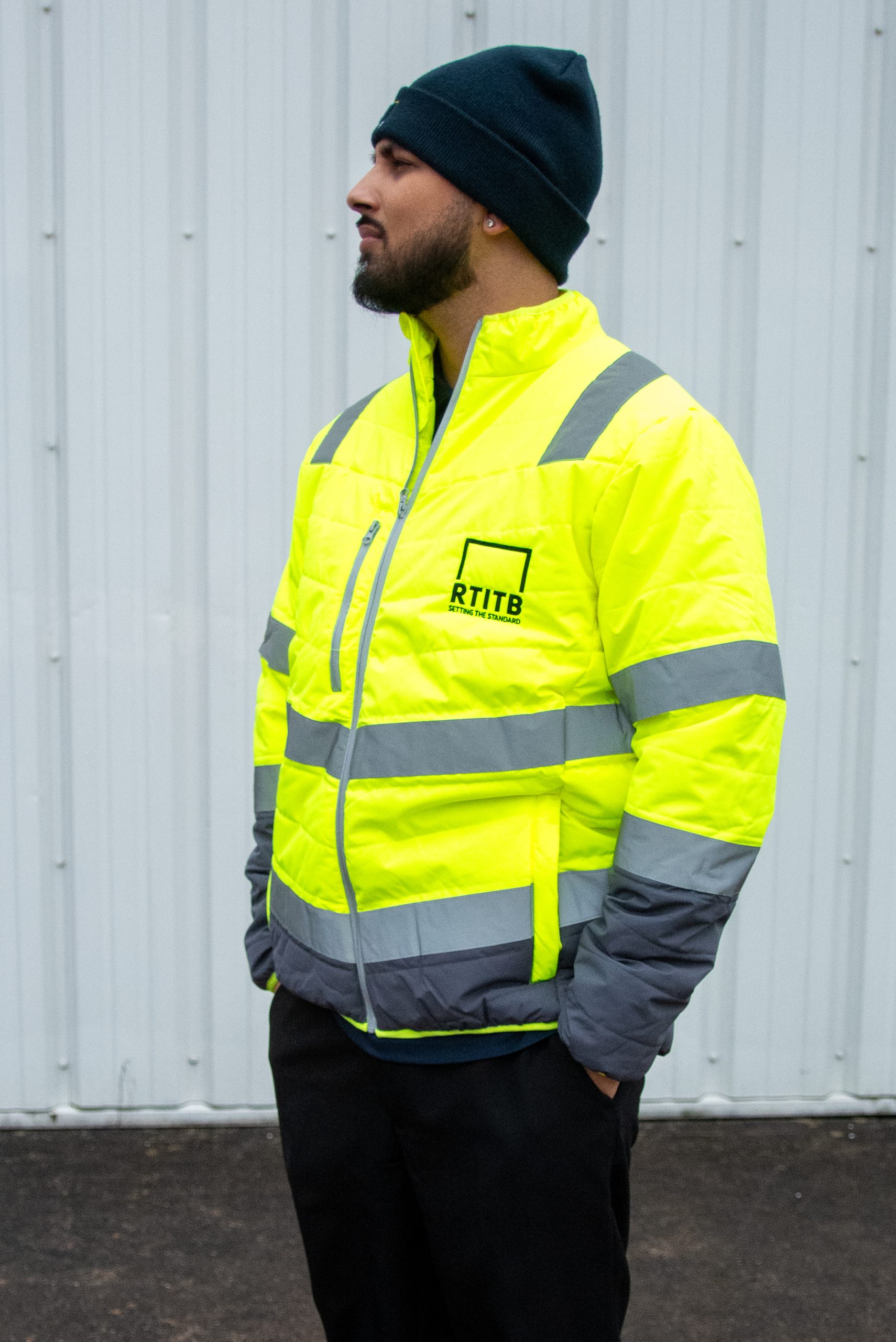 RTITB Branded Hi-Vis Bomber Jacket